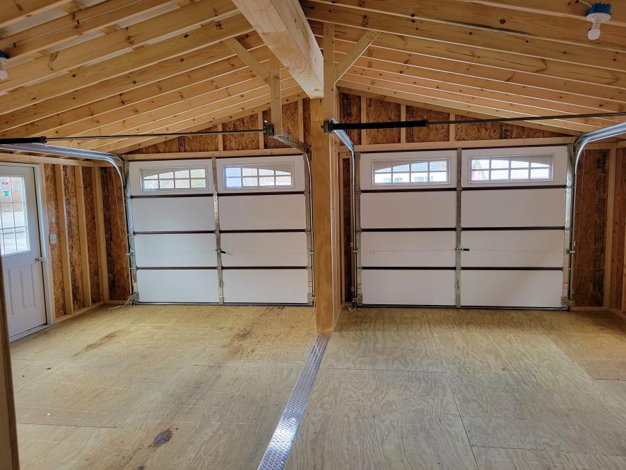 24x24 2 car 1 story A Frame | Rocky Mountain Sheds